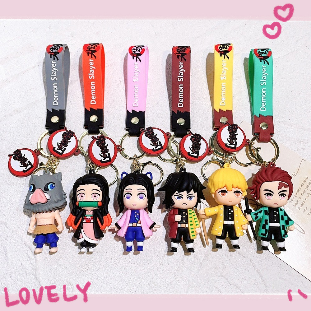 Jual Gantungan Kunci Kimetsu Slayer No Yaiba Demon Slayer Key Chain ...