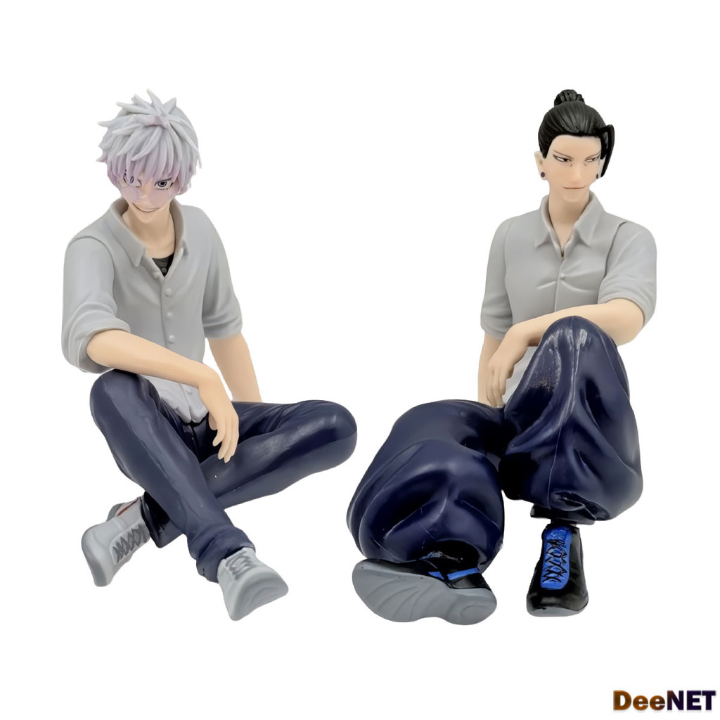 Jual Gojo Satoru Geto Suguru Sitting Jujutsu Kaisen Action Figure PVC ...