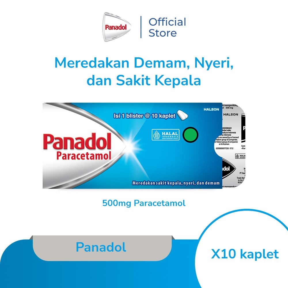 Jual PANADOL OBAT SAKIT KEPALA CAPLET 10'S | Shopee Indonesia