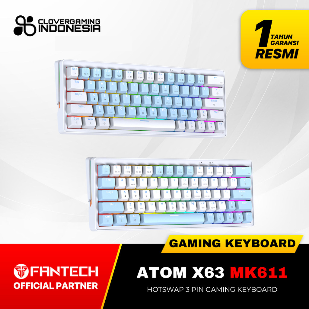 Jual Fantech Atom X63 X-63 MK611 AME Edition Wired Gaming Mechanical ...