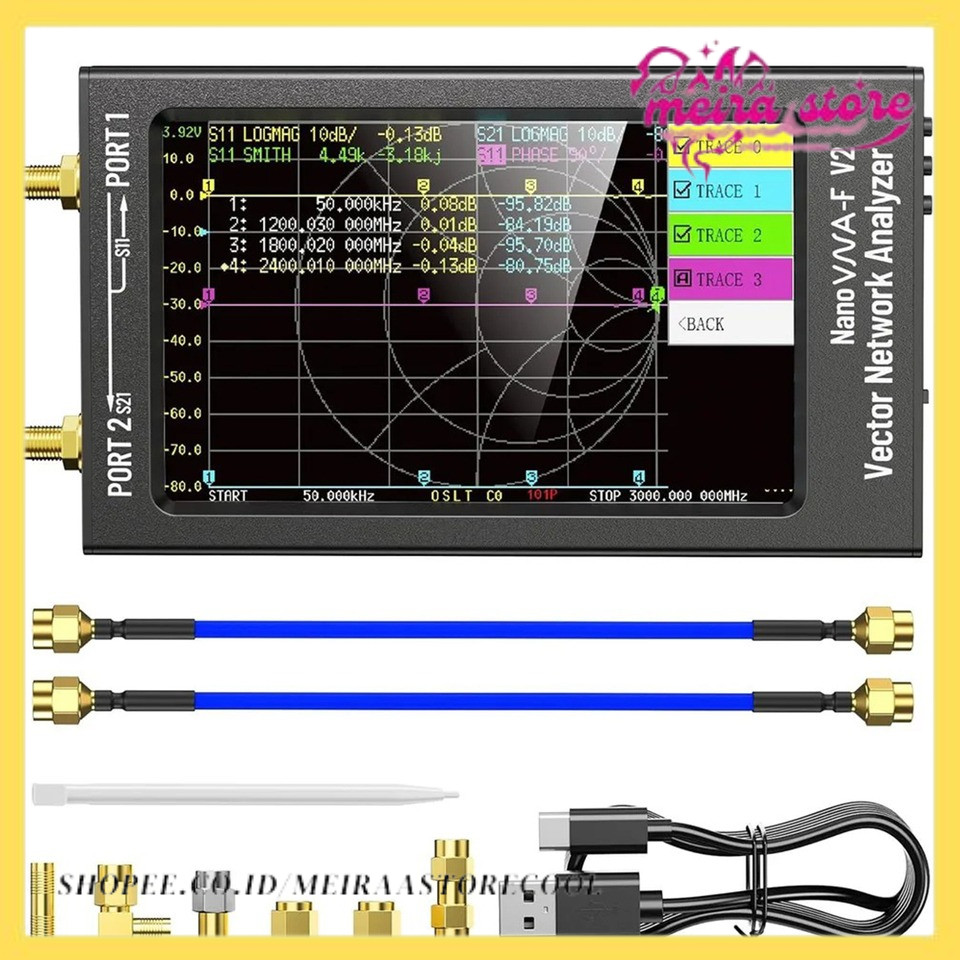 Jual New Upgraded NanoVNA-F V2 Vector Network Analyzer 4.3Inch 50kHz ...