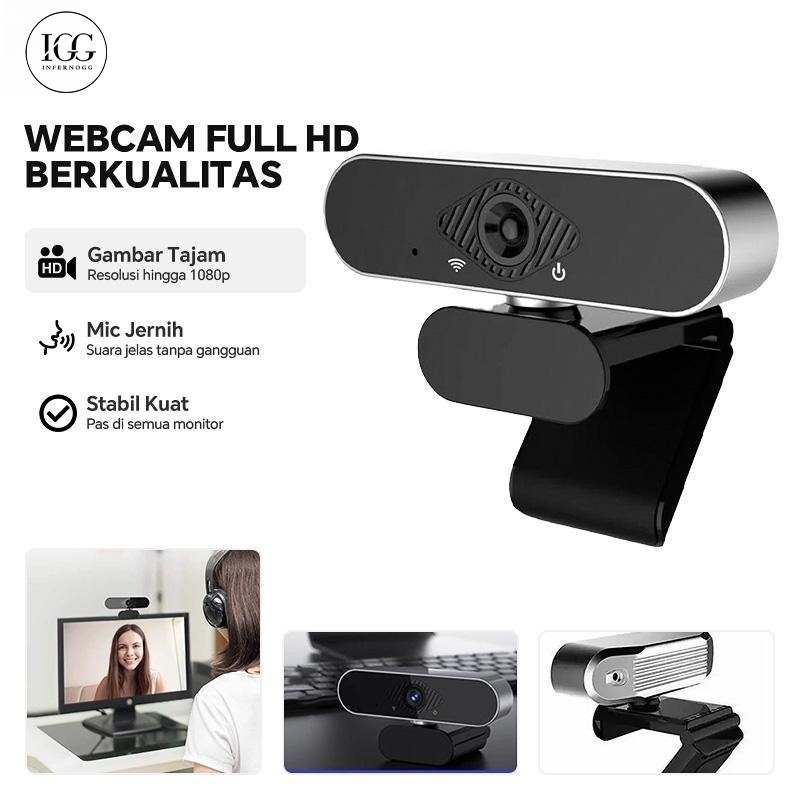 Jual IGG Webcam Laptop 1080P USB Kamera PC 4K Full HD With Mic Live ...
