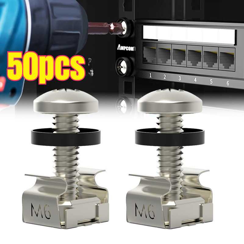 Jual 50pcs/Set Nut Baut Rack Server Hardcase/Baut Dan Mur Hard Case/Mur ...