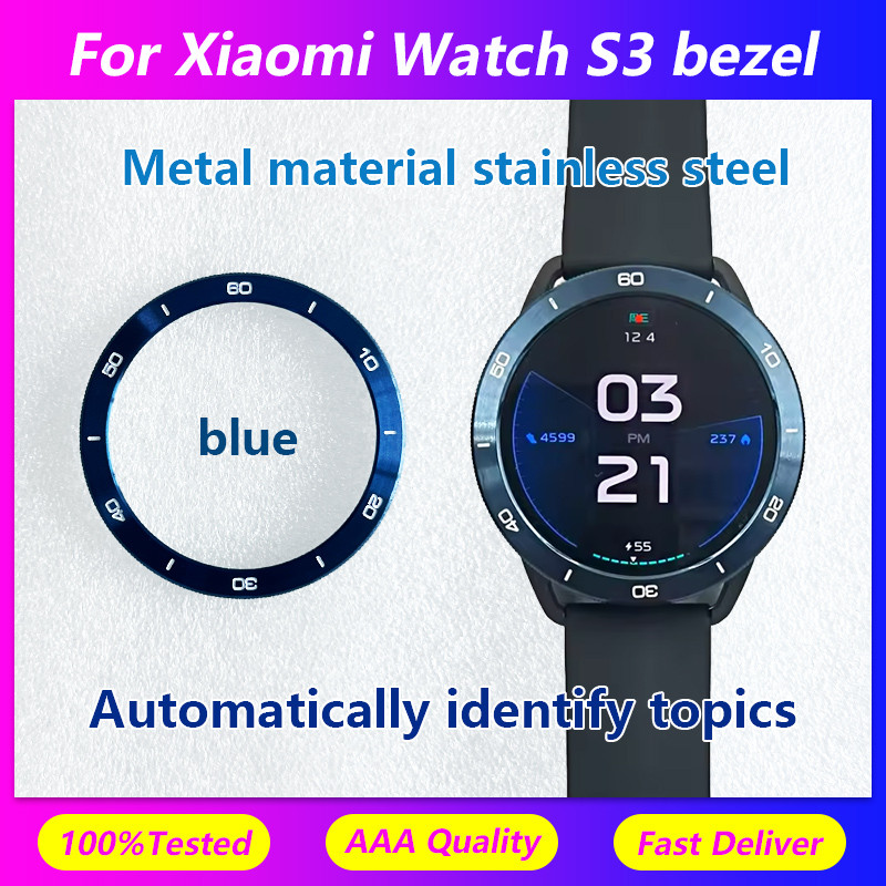 Jual For Xiaomi S3 watch bezel Watch S3 al Stainless steel metal bezel eSIM version bezel outer ...