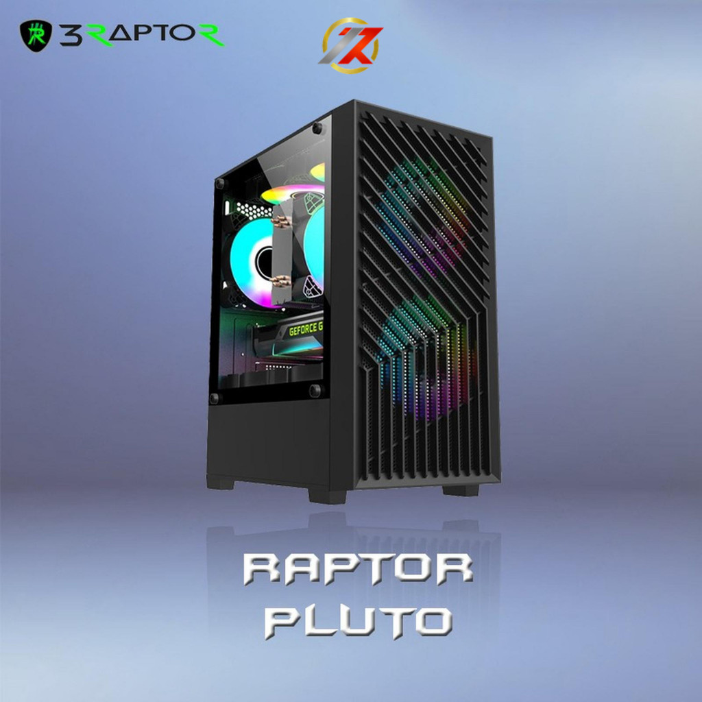Jual CASING RAPTOR PLUTO M-ATX PC CASE Free 2 Fan RGB | Shopee Indonesia
