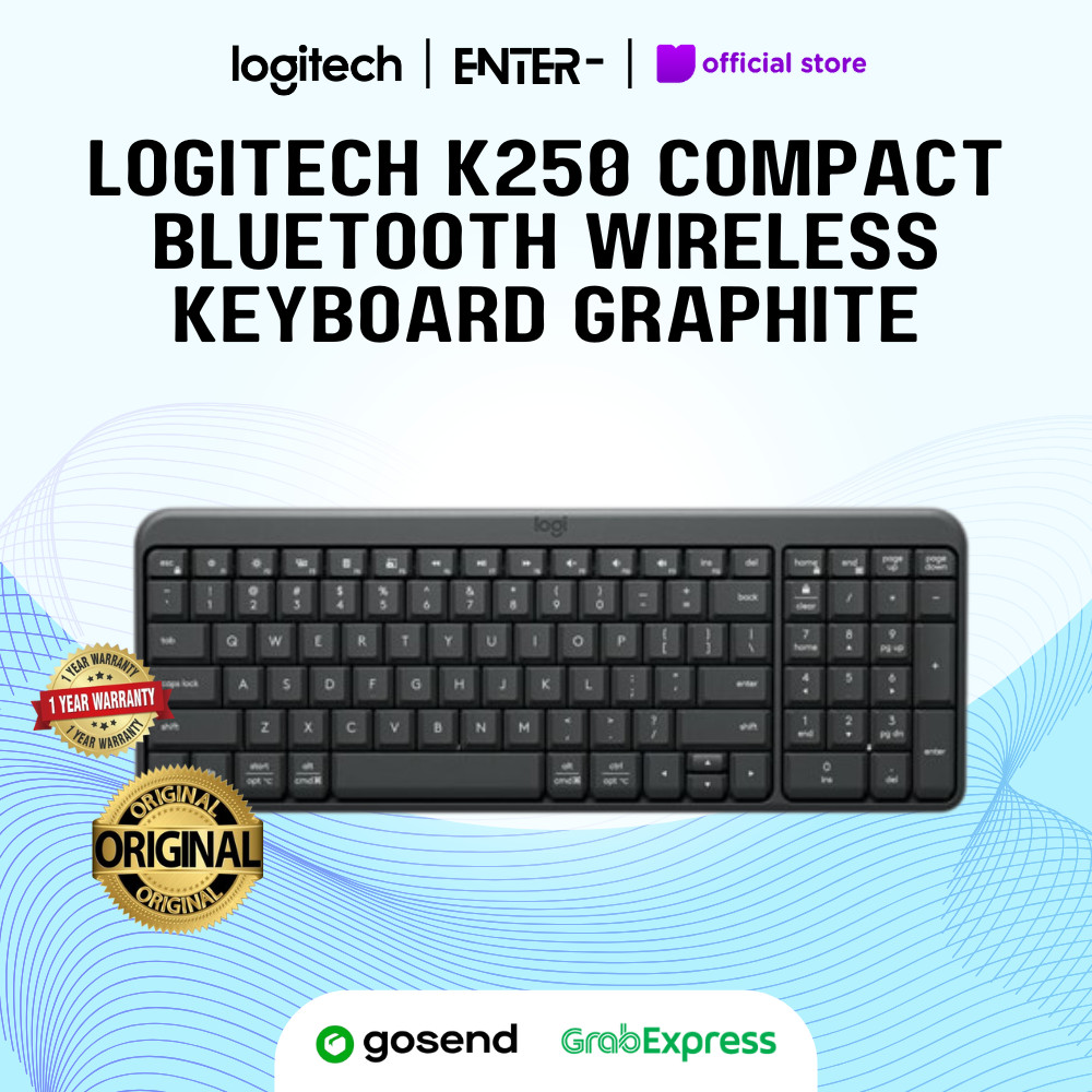 Jual Keyboard Logitech K250 Compact Bluetooth Wireless Graphite ...