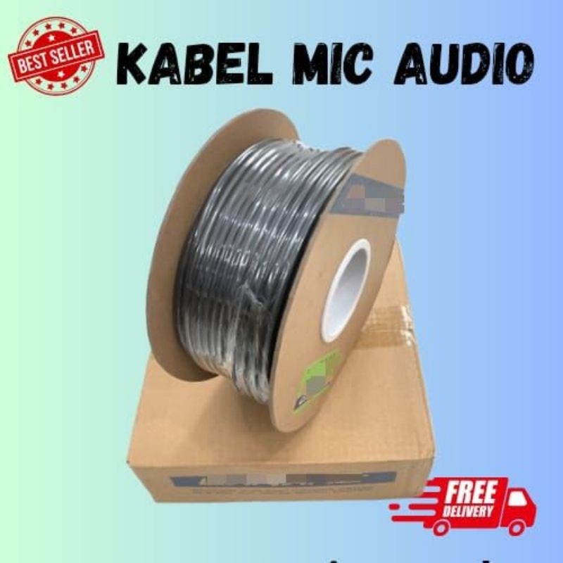 Jual KABEL MIC AUDIO STEREO 1 ROLL = 80 METER/ KABEL MIC L2T2S/ KABEL ...