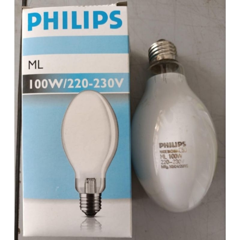Jual Lampu ML 100W Mercury 100Watt PHILIPS Bola Lampu Jalan 100 W 220 ...