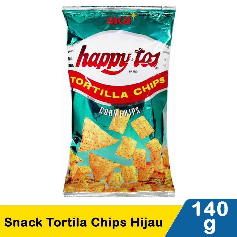 Jual HAPPYTOS SNACK TORTILA CHIPS HIJAU 140g | Shopee Indonesia