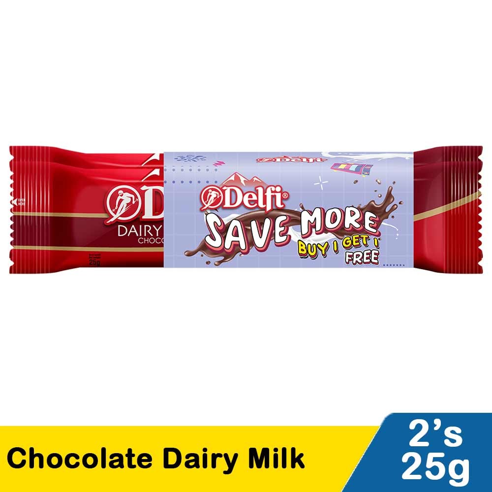 Jual DELFI CHOCOLATE DAIRY MILK 2x25g | Shopee Indonesia