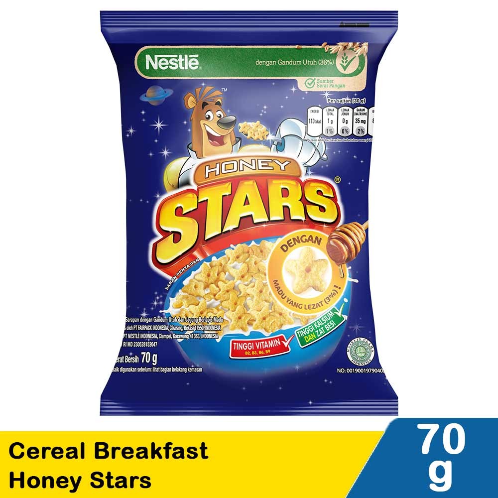 Jual NESTLE CEREAL BREAKFAST HONEY STARS 70g | Shopee Indonesia