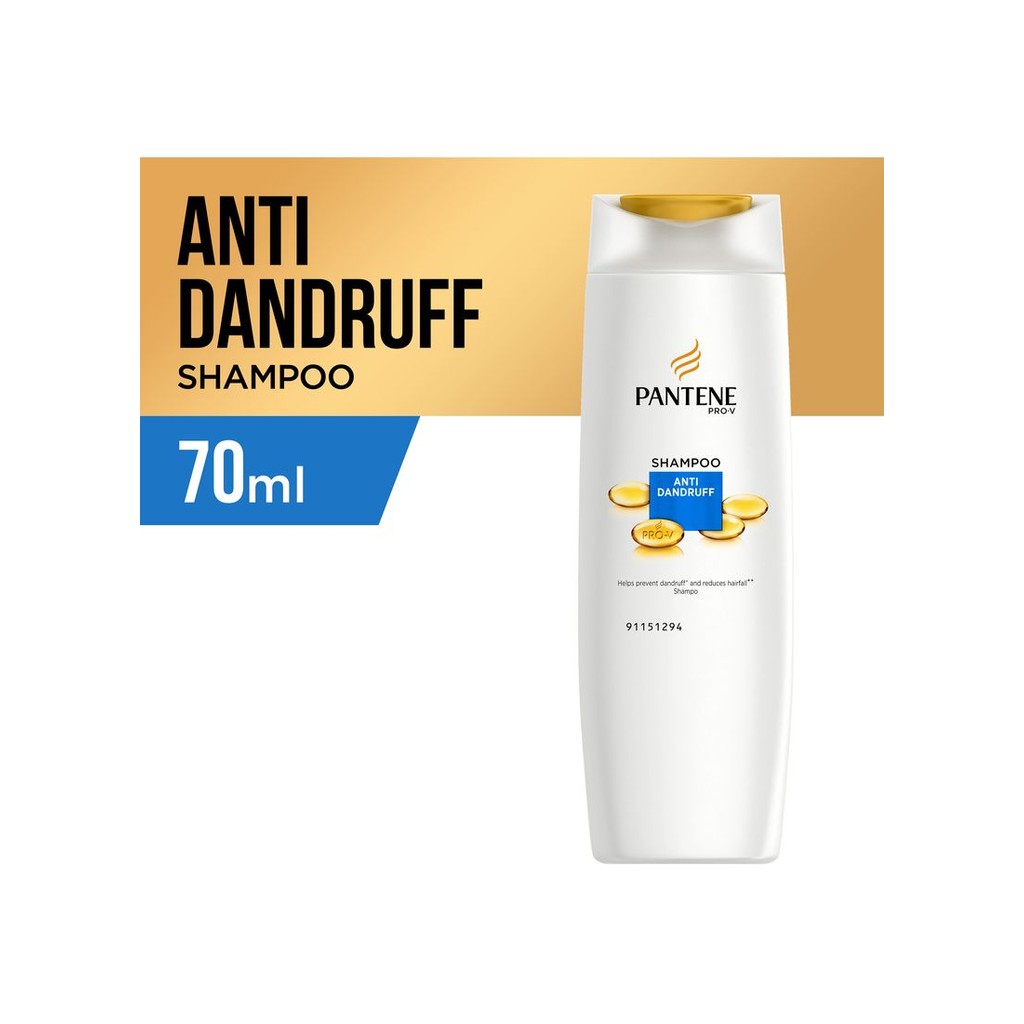 Jual PANTENE SHAMPOO PRO-V (NEW I) ANTI DANDRUFF 70mL | Shopee Indonesia