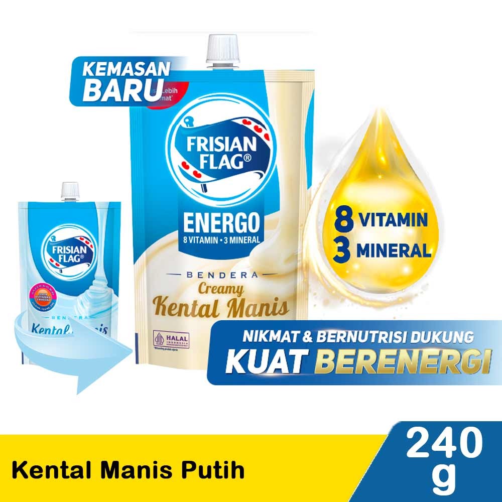 Jual FRISIAN FLAG KENTAL MANIS PUTIH 280/240g | Shopee Indonesia