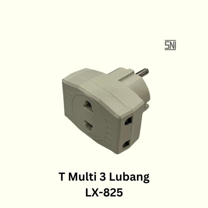 Jual Stop Kontak Cabang 3 LINUX LX-825 Steker Arde SNI | Shopee Indonesia