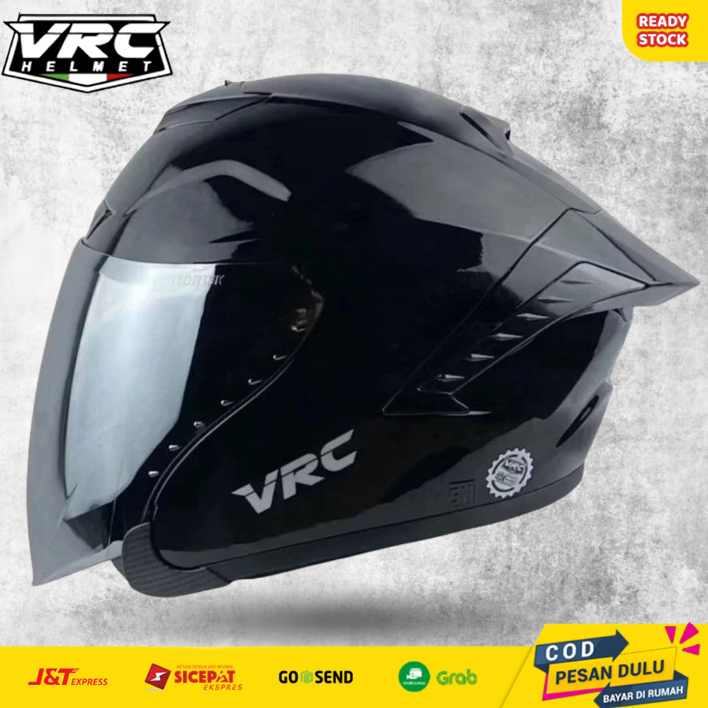 Jual Helm Half Face VRC Racer X Dewasa SNI Solid Polos Ori | Shopee ...