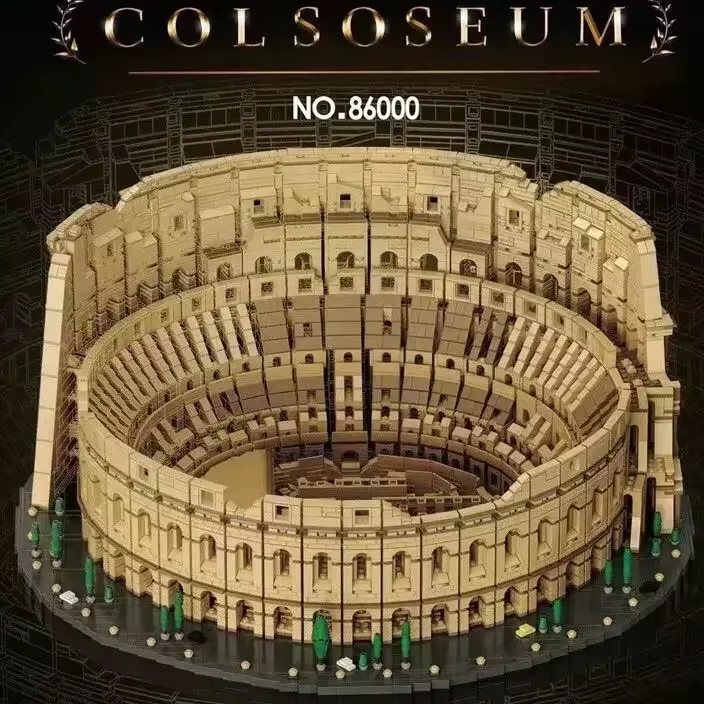 Jual 9036Pcs 86000 Architecture City The Italy Roman Colosseum Model ...