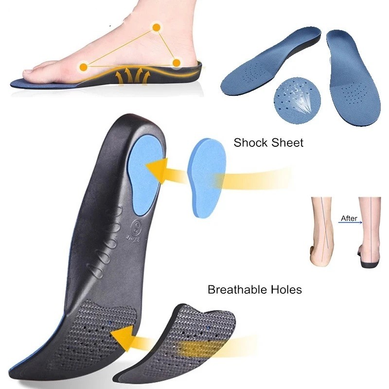 Jual Sport Running Insole Flat Foot Orthopedic Plantar Fasciitis ...