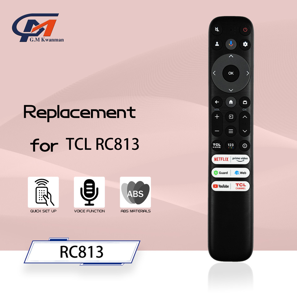 Jual New al Voice Remote Control RC813 for TCL Android TV Mini-LED QLED ...