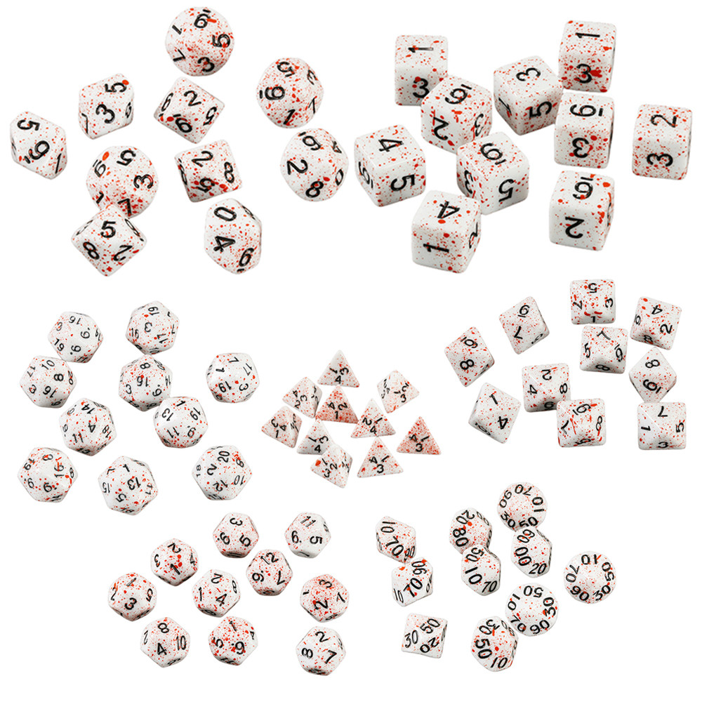 Jual 10Pcs/Set Polyhedral D4-D20 Multi Sides Dice DND Games for Opaque ...