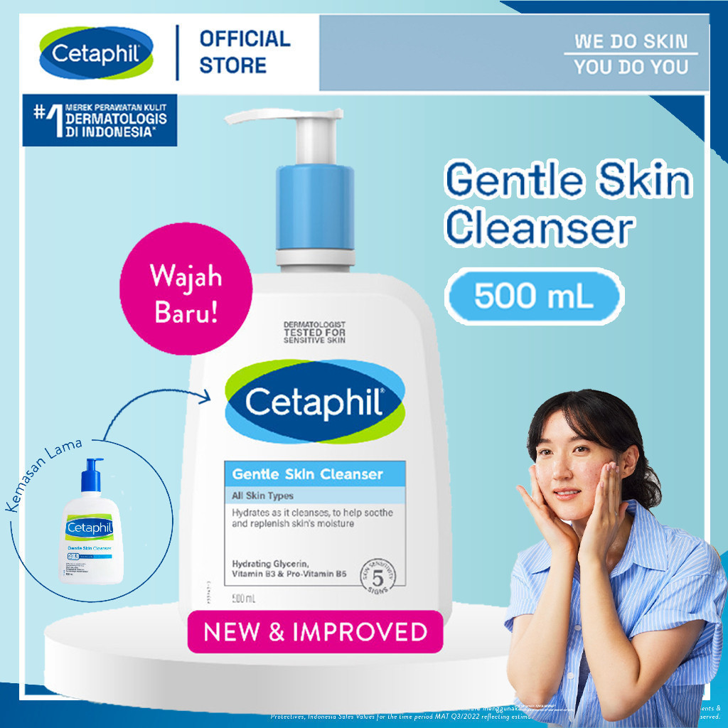 Jual Cetaphil Gentle Skin Cleanser 500ml Dengan Propylene Glycol Sabun ...