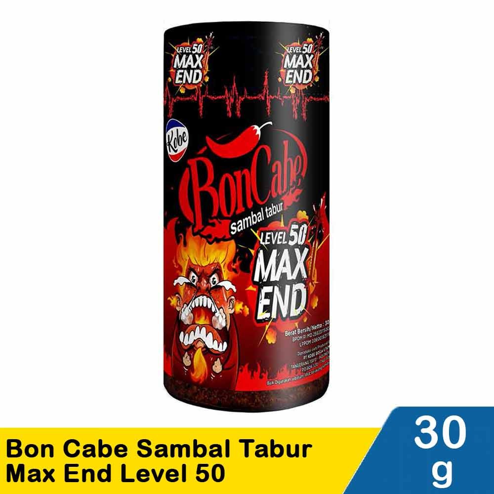 Jual KOBE BON CABE SAMBAL TABUR MAX END LEVEL 50 30g | Shopee Indonesia