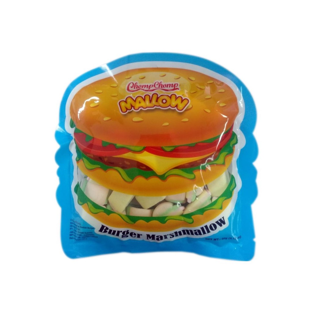 Jual CHOMP CHOMP MALLOW BURGER MARSHMALLOW 60/50g | Shopee Indonesia