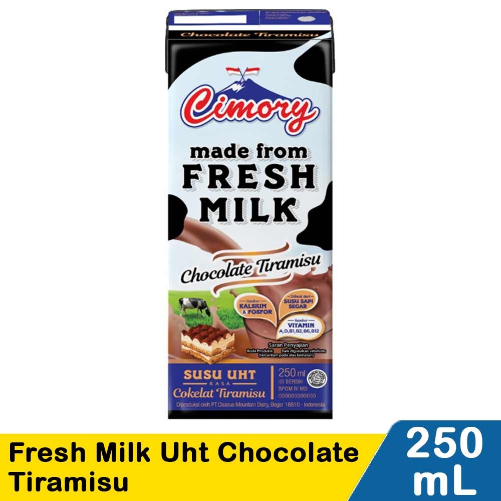 Jual CIMORY FRESH MILK UHT CHOCO TIRAMISU 250mL | Shopee Indonesia