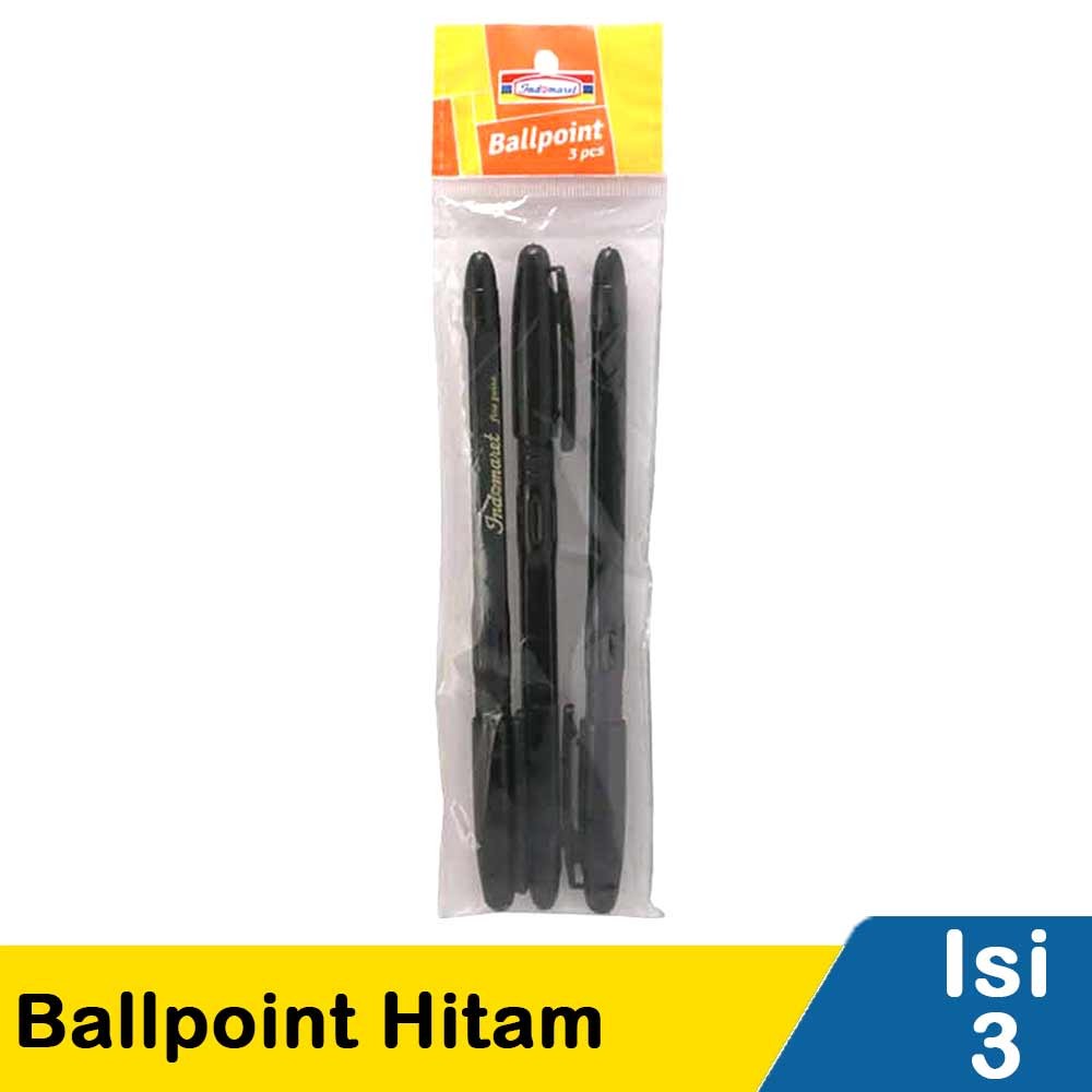 Jual INDOMARET BALLPOINT 3'S HITAM | Shopee Indonesia