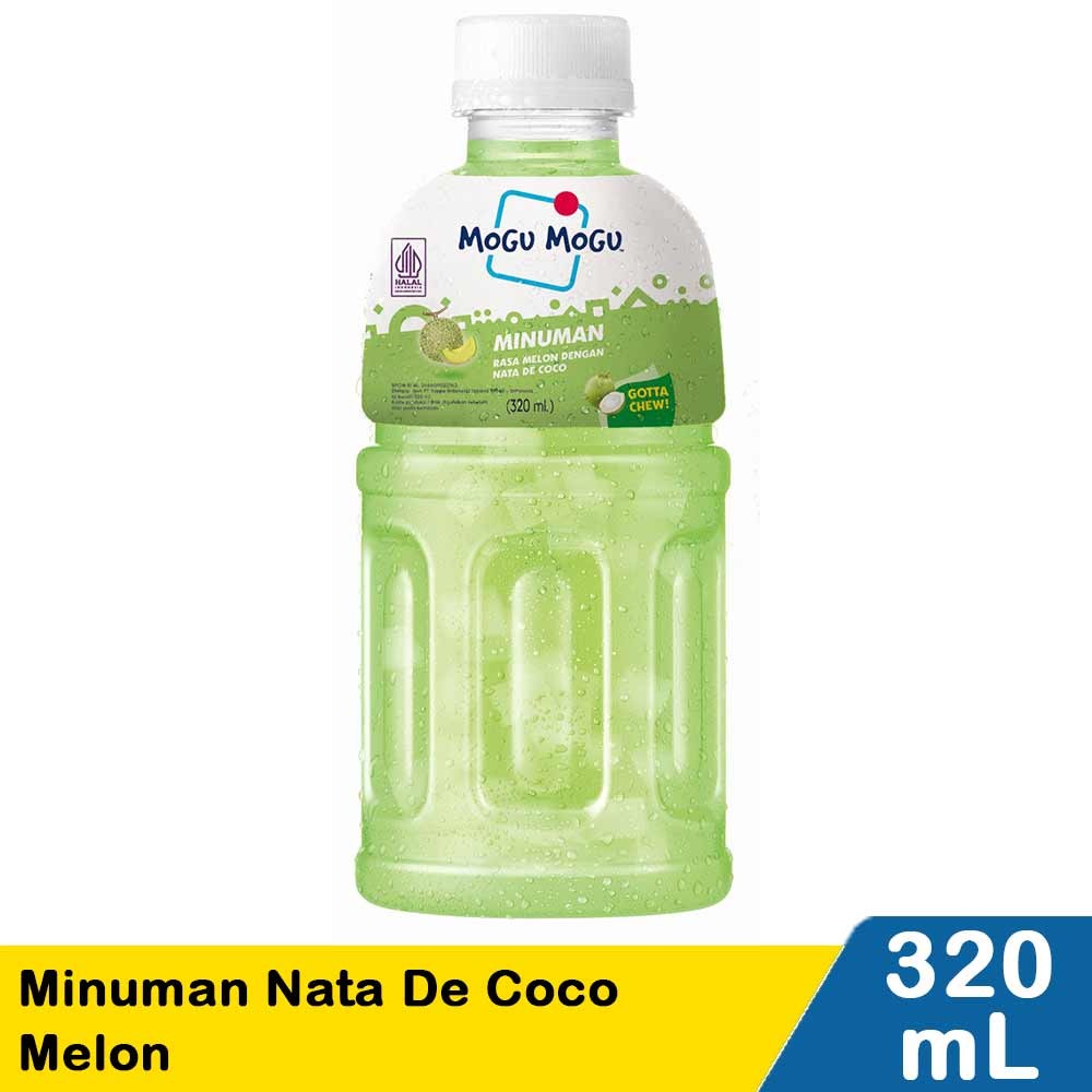 Jual MOGU-MOGU MINUMAN NATA DE COCO MELON 320mL | Shopee Indonesia