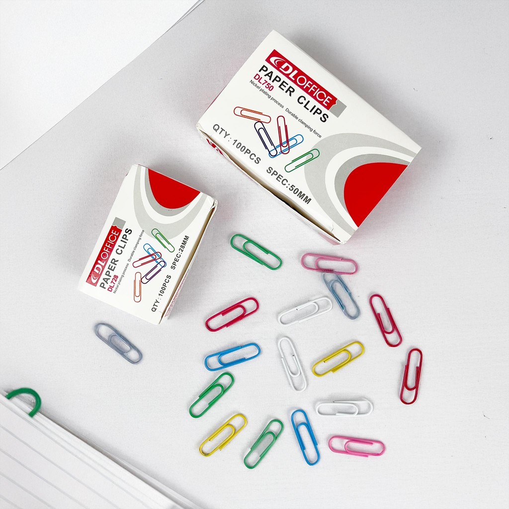 Jual NA Paper Clip Warna 28 mm 50 mm 100 pcs / Klip Penjepit Kertas ...