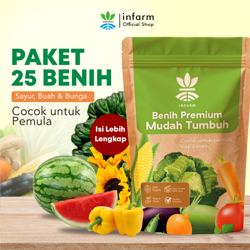 Jual INFARM - Paket 25 Benih Super Lengkap Paket Benih Bunga Benih Buah ...