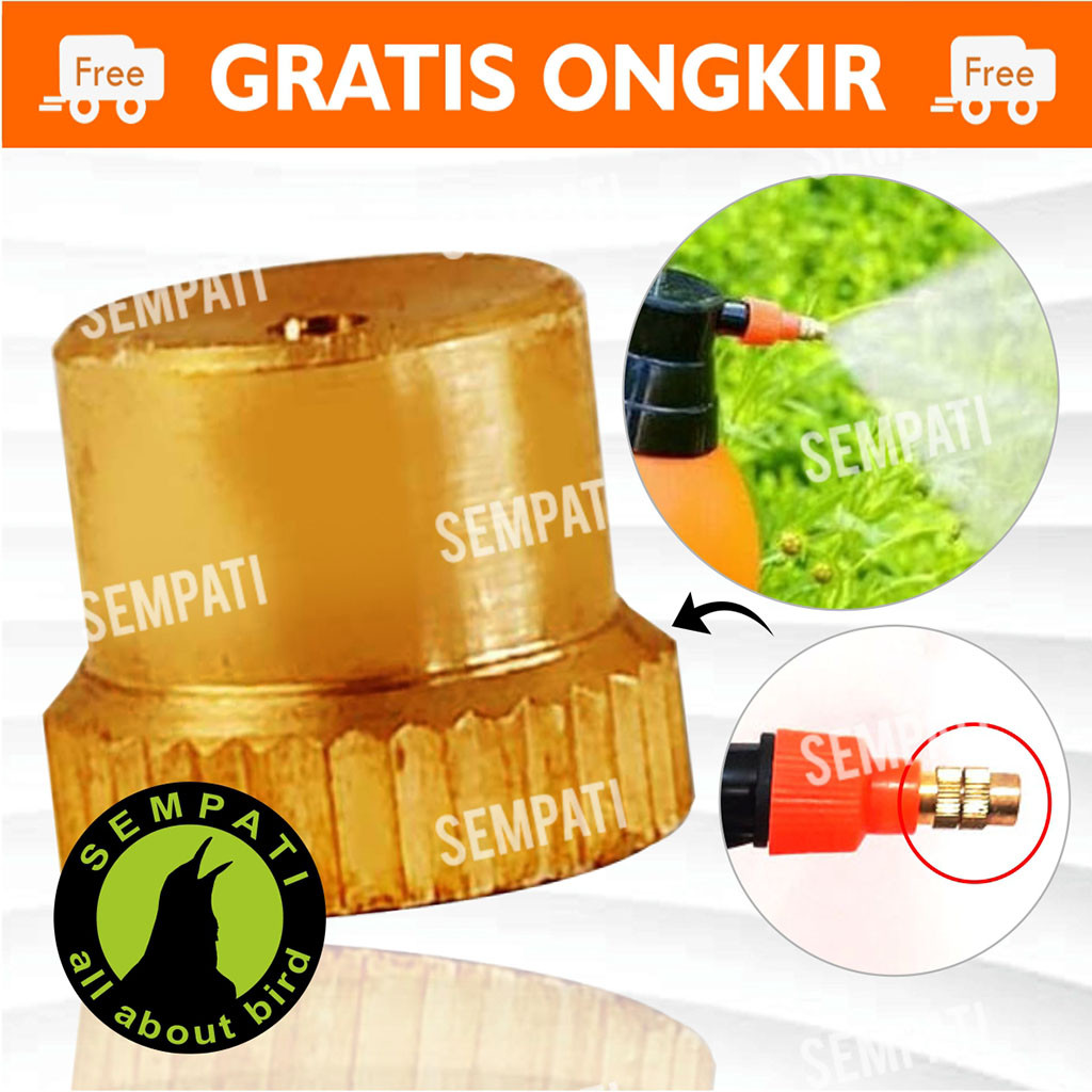 Jual SEMPATI Head Nozzle Kepala Semprotan Nozle Sprayer Kuningan Besi ...