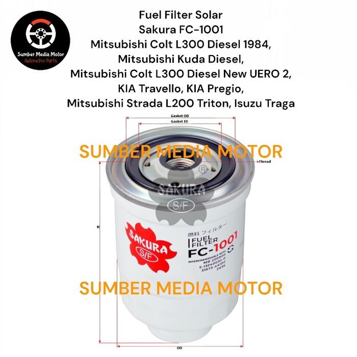 Jual Sakura Fuel Filter Solar FC-1001 Mitsubishi Colt L300 Diesel ...