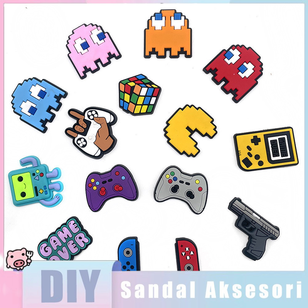 Jual Pin Sandal Game Lucu Cewek Perempuan Keren Hiasan Sendal Flat Flip ...