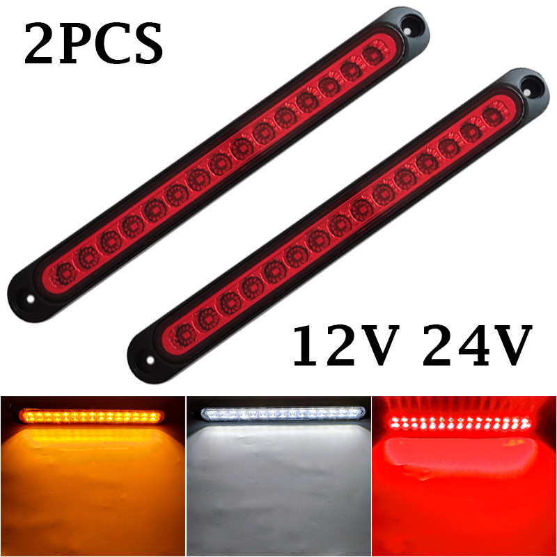 Jual 2PCS Trailer Truck Lorry Pickup Universal 12V 24V LED Tail Rear ...