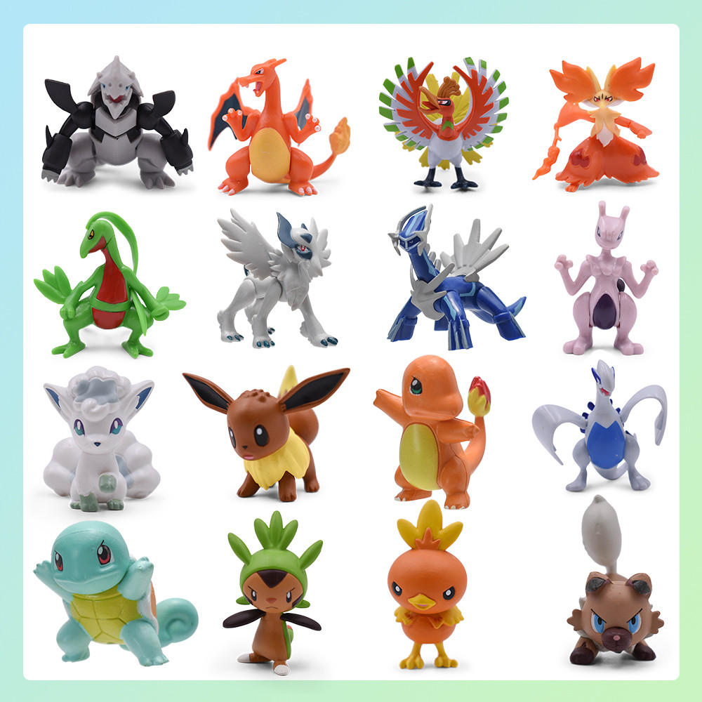 Jual Pokemon Small Assembled Model Figures Toy Mega Charizard X Y ...