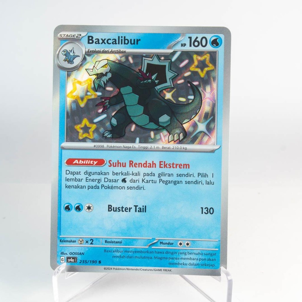 Jual Baxcalibur S 235/190 SV4a Harta Berkilau EX Kartu Pokemon TCG ...