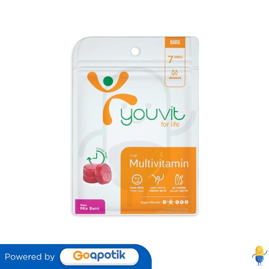 Jual Youvit Multivitamin Rasa Mix Berry Sachet | Shopee Indonesia