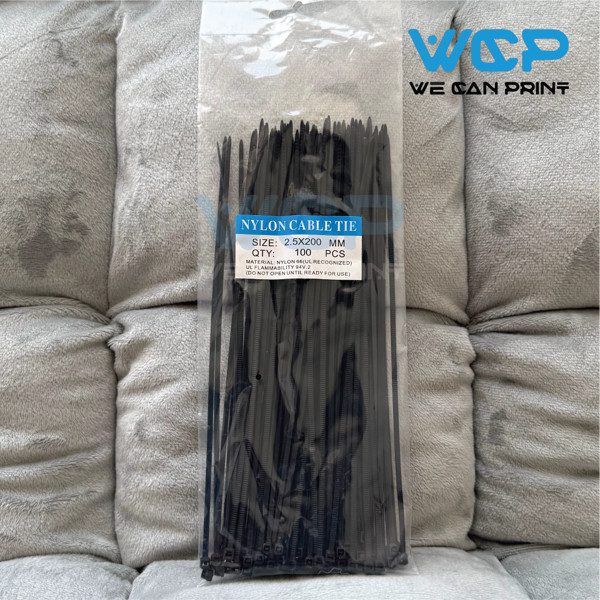 Jual Kabel Ties 2.5x200mm Nylon Cable Tie Hitam / Putih 20cm Insulock ...