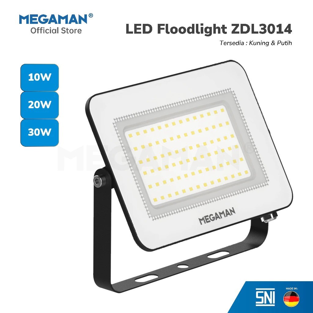 Jual MEGAMAN Lampu Sorot LED Floodlight Outdoor ZDL3014 20W/ 30W/ 50W ...