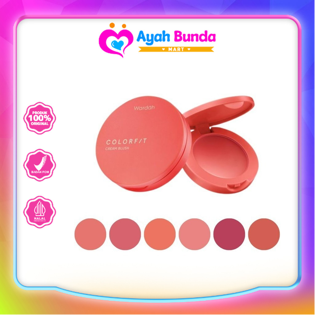 Jual Wardah Colorfit Cream Blush - Blush On Cream | Ayah Bunda Mart ...