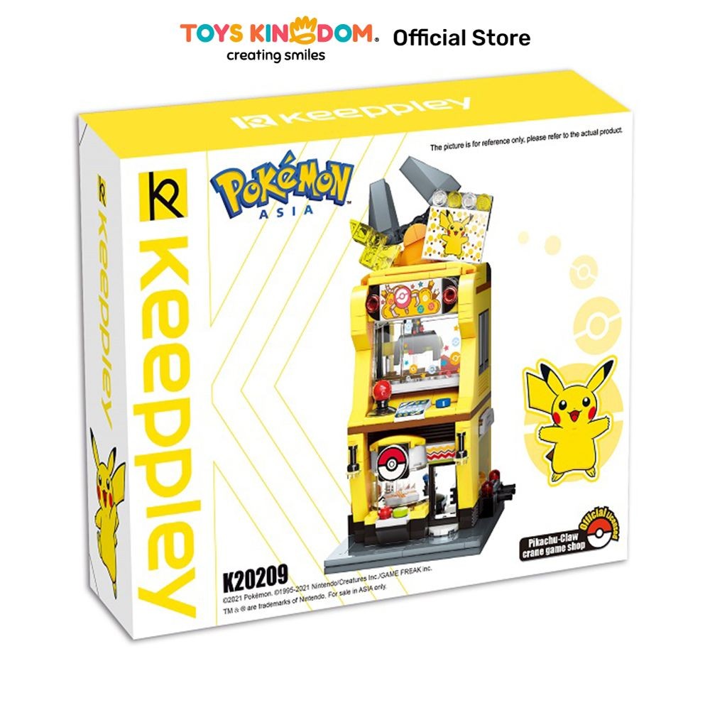 Jual Toys Kingdom Keeppley Pokemon Pikachu Claw Crane Game Shop ...