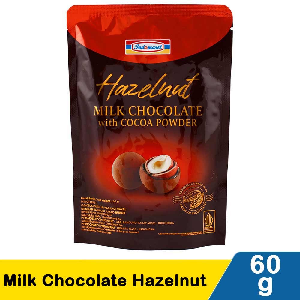 Jual INDOMARET MILK CHOCOLATE HAZELNUT 60g | Shopee Indonesia