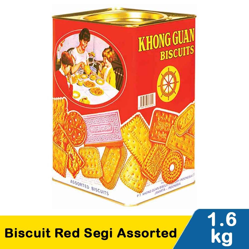 Jual KHONG GUAN BISCUIT RED SEGI ASSORTED 1600g | Shopee Indonesia