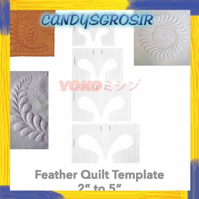 Jual Penggaris Jahit Pola Quilting - Feathers Template 2" to 5" (RL-04X ...