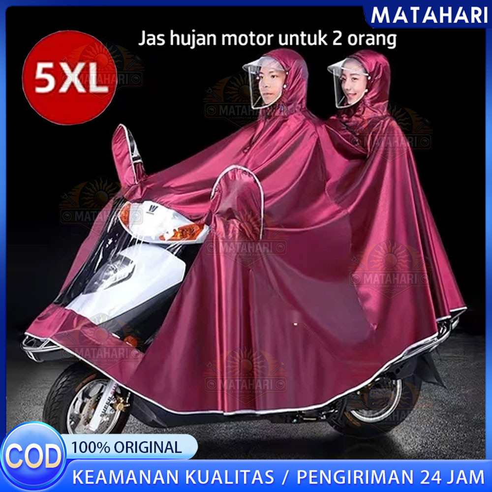 Jual GO&CO Jas Hujan Motor 2 Orang Full Cover Motor Raincoat 2-in-1 ...