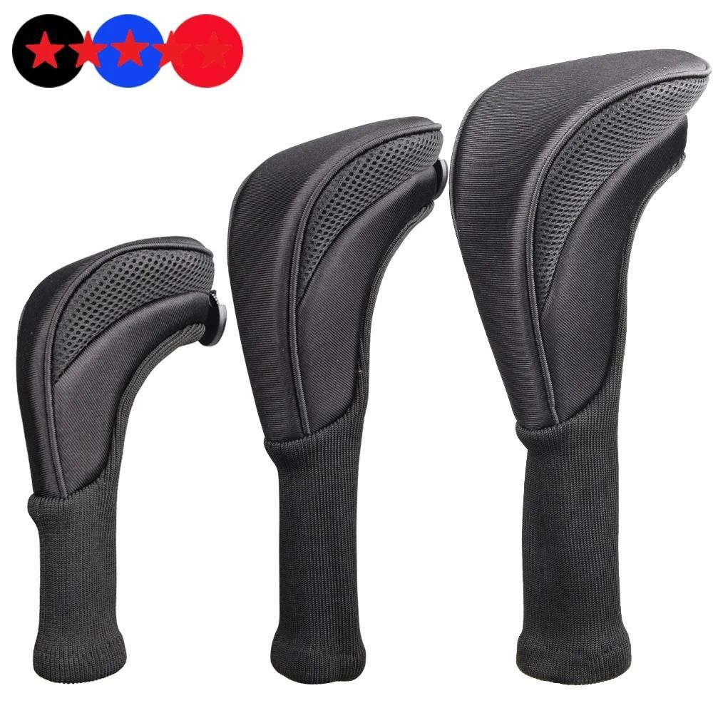 Jual 3Pcs Sarung Kepala Stik Golf Leher Panjang — Headcover Driver Kayu ...