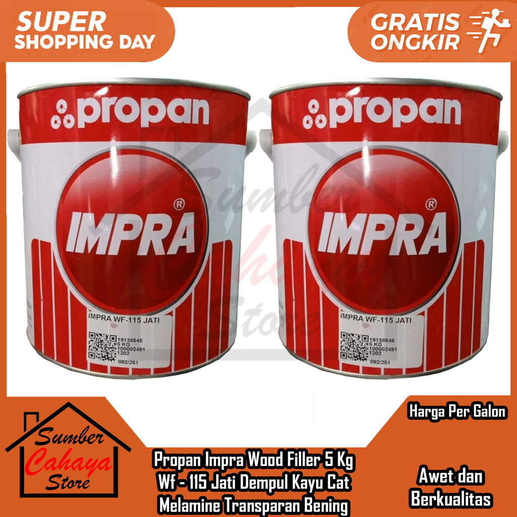 Jual Propan Impra Wood Filler Wf - 115 Jati 5 Kg Cat Melamine ...