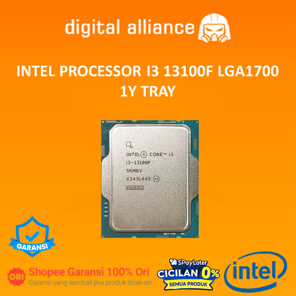 Jual INTEL PROCESSOR I3 13100F LGA1700 1YT | Shopee Indonesia