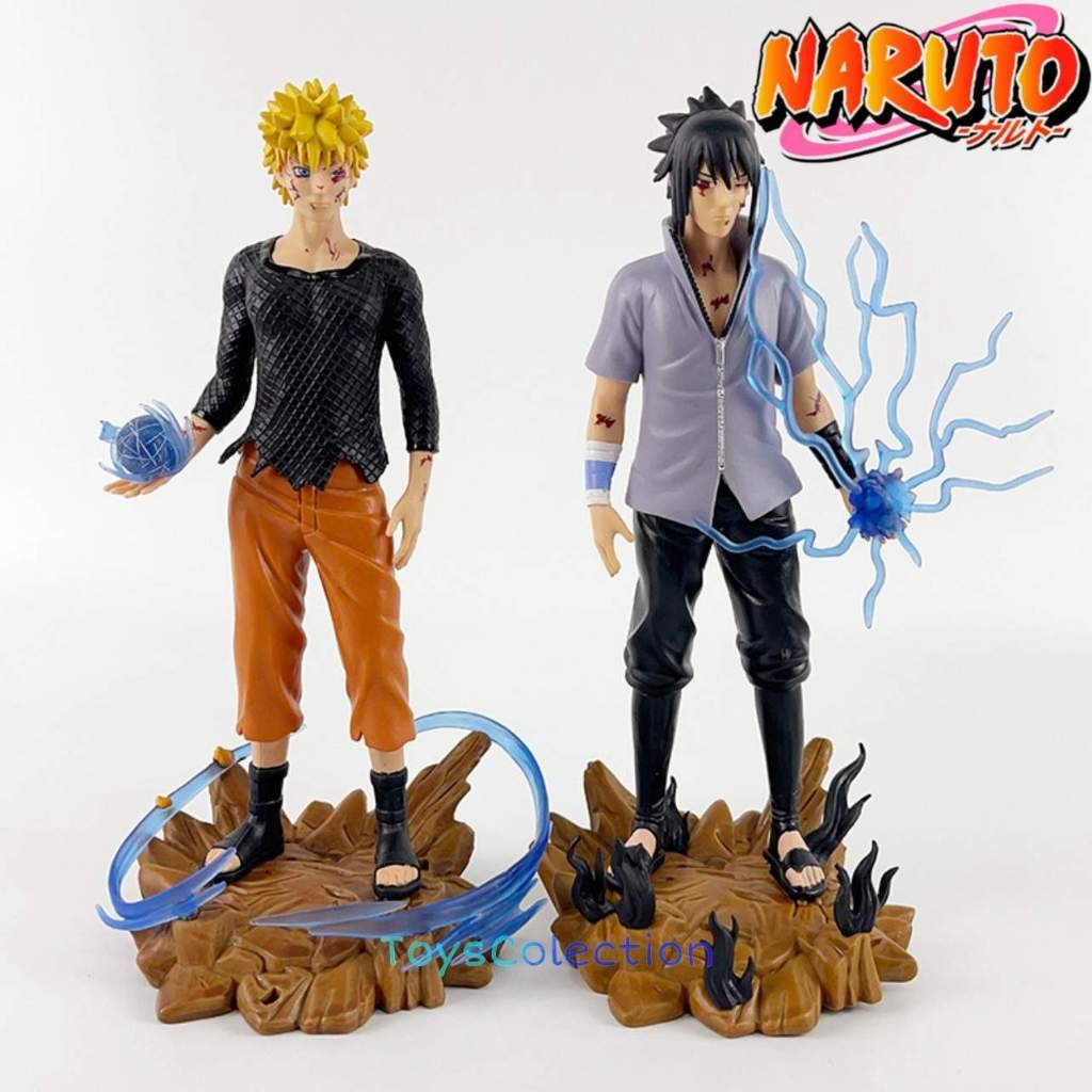 Jual ACTION FIGURE NARUTO VS SASUKE RASENGAN AURA STONE TOPPER CAKE ...